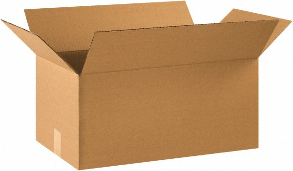 Made in USA - Corrugated Shipping Box: 22" Long, 12" Wide, 10" High ...