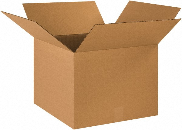 Made in USA - Corrugated Shipping Box: 18" Long, 18" Wide, 14" High ...