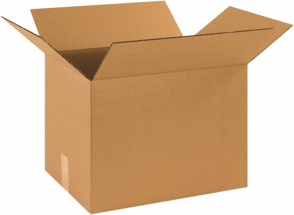 Made in USA - Corrugated Shipping Box: 17" Long, 13" Wide, 13" High ...