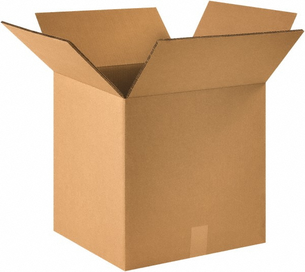 Made in USA - Heavy-Duty Corrugated Shipping Box: 16" Long, 16" Wide ...