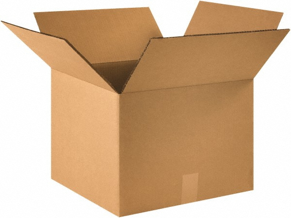 Made in USA - Heavy-Duty Corrugated Shipping Box: 18" Long, 18" Wide ...
