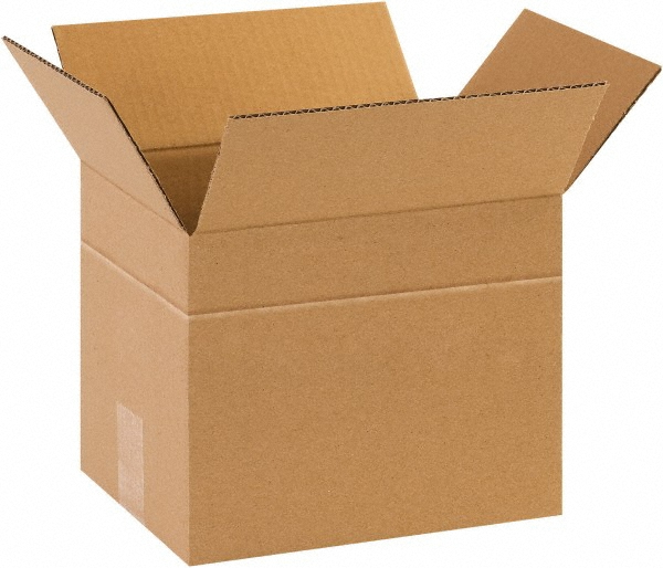 Made in USA - Multi-Depth Shipping Box: 10" Long, 8" Wide, 8" High ...