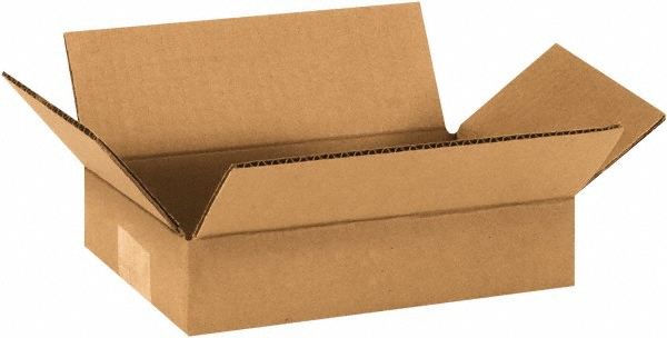 Made in USA - Corrugated Shipping Box: 9" Long, 6" Wide, 2" High | MSC ...