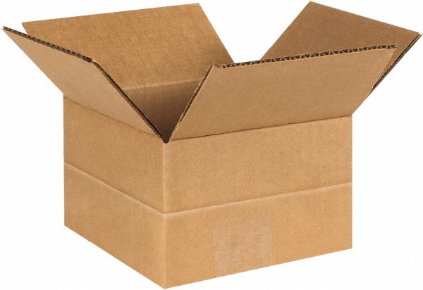 Made in USA - Multi-Depth Shipping Box: 6" Long, 6" Wide, 4" High | MSC ...