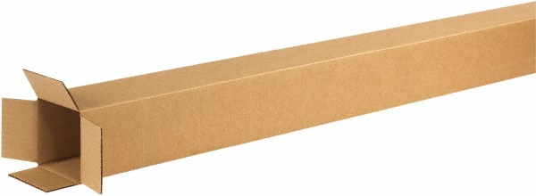 Made in USA - Corrugated Shipping Box: 4" Long, 4" Wide, 60" High | MSC ...