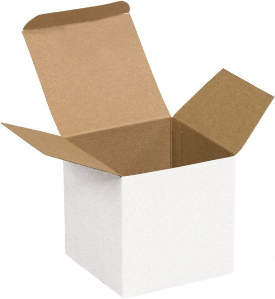 Made in USA - Chipboard Shipping Box: 3" Long, 3" Wide, 3" High | MSC ...