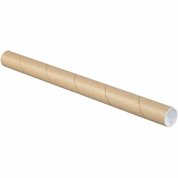 Made in USA - Mailing Tube: 1-1/2" Dia, 12" Long, Round | MSC Direct