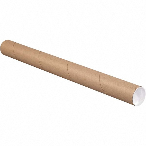 Made in USA - Mailing Tube: 2-1/2" Dia, 20" Long, Round | MSC Direct