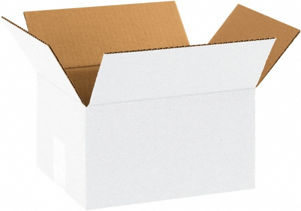 Made in USA - 6" Wide x 8" Long x 4" High Rectangle Corrugated Shipping ...