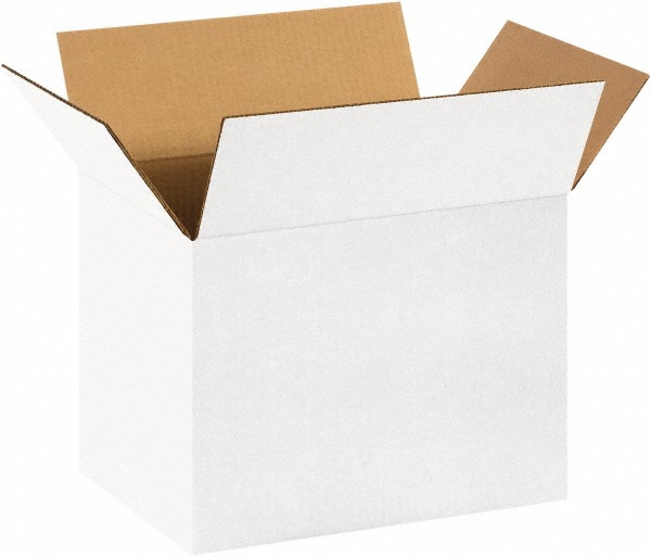 Made in USA - Corrugated Shipping Box: 14" Long, 10" Wide, 10" High ...