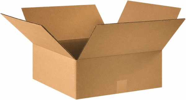 Made in USA - Corrugated Shipping Box: 16" Long, 16" Wide, 6" High ...