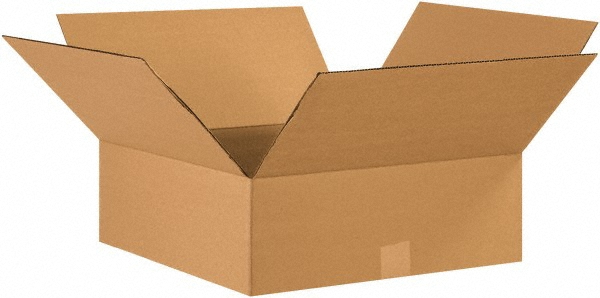 Made in USA - Corrugated Shipping Box: 17" Long, 17" Wide, 6" High ...
