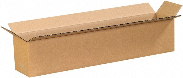 Made in USA - Corrugated Shipping Box: 20" Long, 4" Wide, 4" High | MSC ...