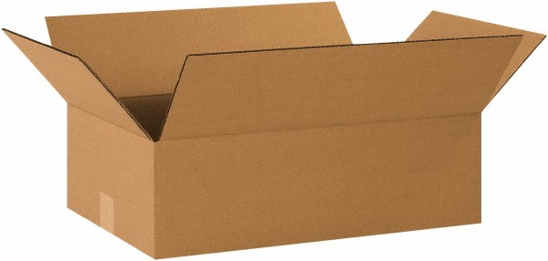 Made in USA - Corrugated Shipping Box: 20" Long, 12" Wide, 6" High ...