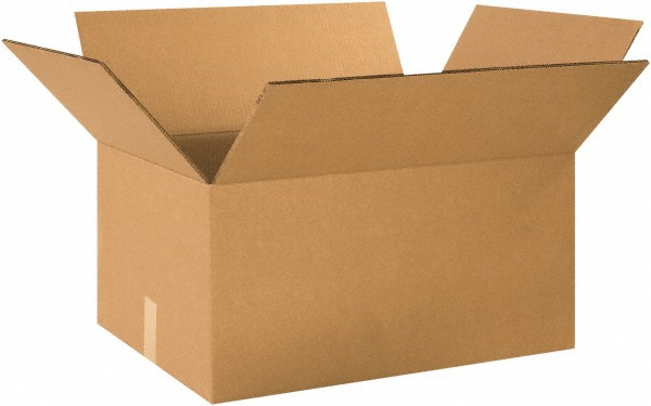 Made in USA - Heavy-Duty Corrugated Shipping Box: 24" Long, 18" Wide ...