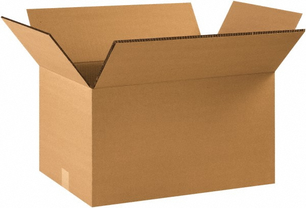 Made in USA - Heavy-Duty Corrugated Shipping Box: 28" Long, 18" Wide ...