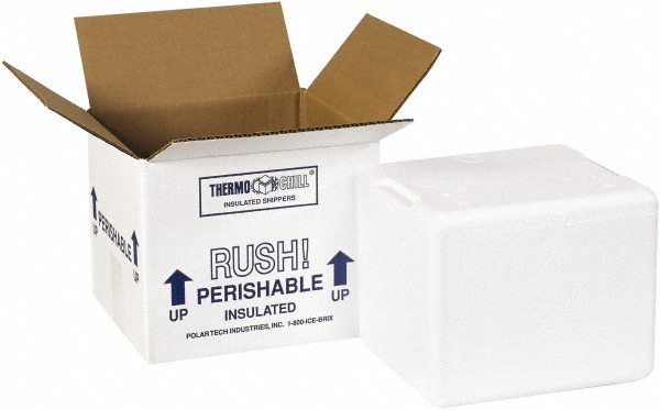 Made in USA - Insulated Shipping Box: 6" Long, 5" Wide | MSC Direct