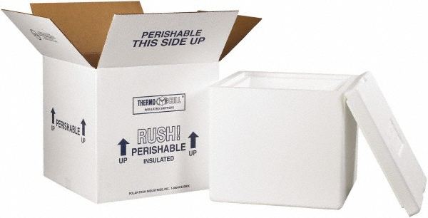 Made in USA - Insulated Shipping Box: 12" Long, 12" Wide | MSC Direct