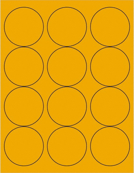 Tape Logic - Label Maker Label: Fluorescent Orange, Paper, 2-1/2" OAL ...