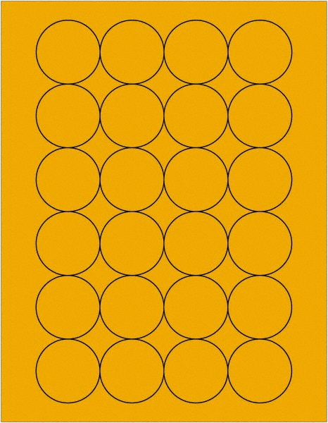 Tape Logic - Label Maker Label: Fluorescent Orange, Paper, 1-21/32" OAL ...