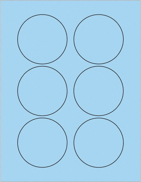Tape Logic Pack Of 600 3 X 3 Pastel Blue Paper Laser Labels 