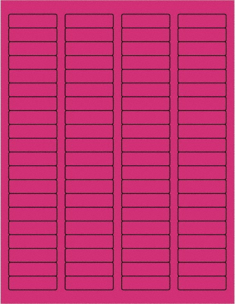 Tape Logic - Label Maker Label: Fluorescent Pink, Paper, 1-3/4" OAL, 1 ...