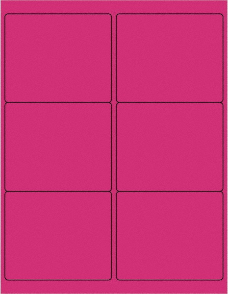 Tape Logic - Label Maker Label: Fluorescent Pink, Paper, 4" OAL, 4" OAW ...