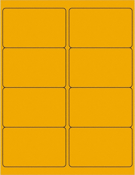 Tape Logic - Label Maker Label: Fluorescent Orange, Paper, 4" OAL, 4 ...