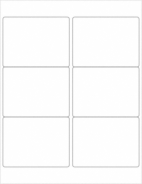 Tape Logic - Label Maker Label: White, Paper, 4" OAL, 4" OAW, 600 per ...