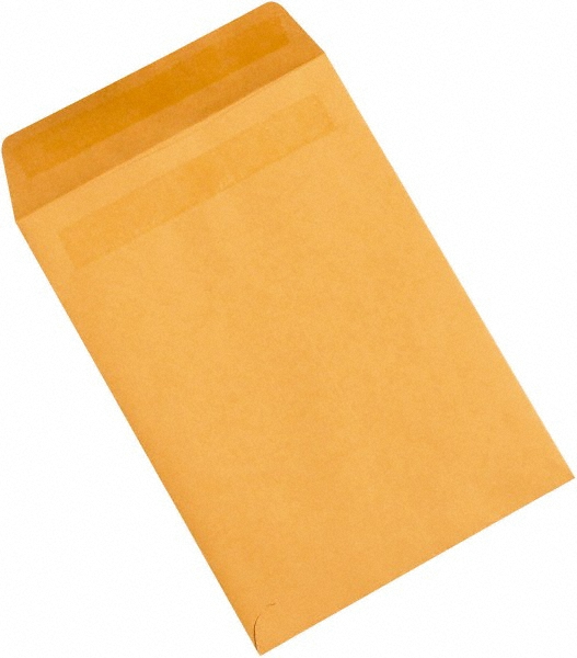Made in USA - Natural Kraft Mailing Envelope: 7-1/2" Wide, 10-1/2" Long ...