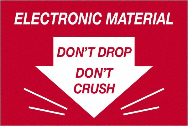 Tape Logic - Label Maker Label: Red & White, Paper, 3" OAL, 3" OAW, 500 ...