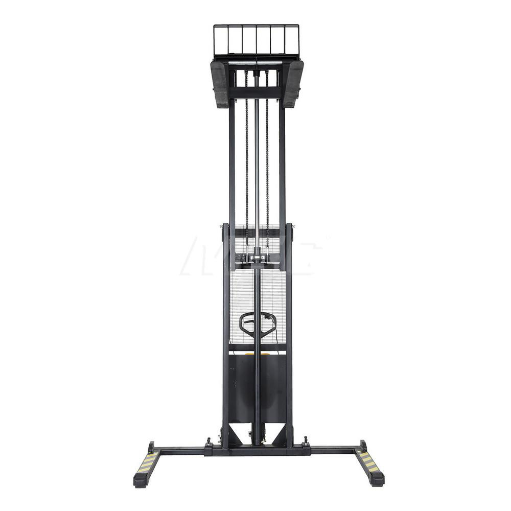 Vestil - 2,000 Lb Capacity, 118" Lift Height, Battery Operated Stacker ...