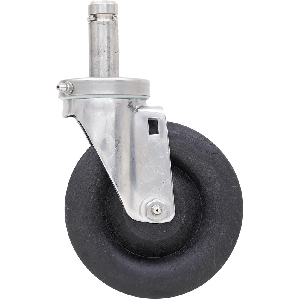 Metro - Swivel & Flat Caster Wheel: Nylon, 5" Dia, 1-1/4" Wide, 3/8 ...
