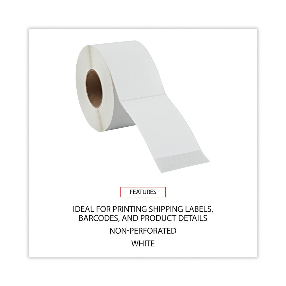 UNIVERSAL - Label Maker Label: White, 6" OAL, 4" OAW, 1,000 per Roll, 4 ...