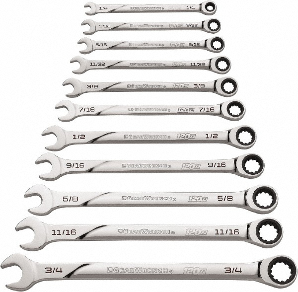 GEARWRENCH Combination Wrench Set 11 Pc Inch MSC Direct