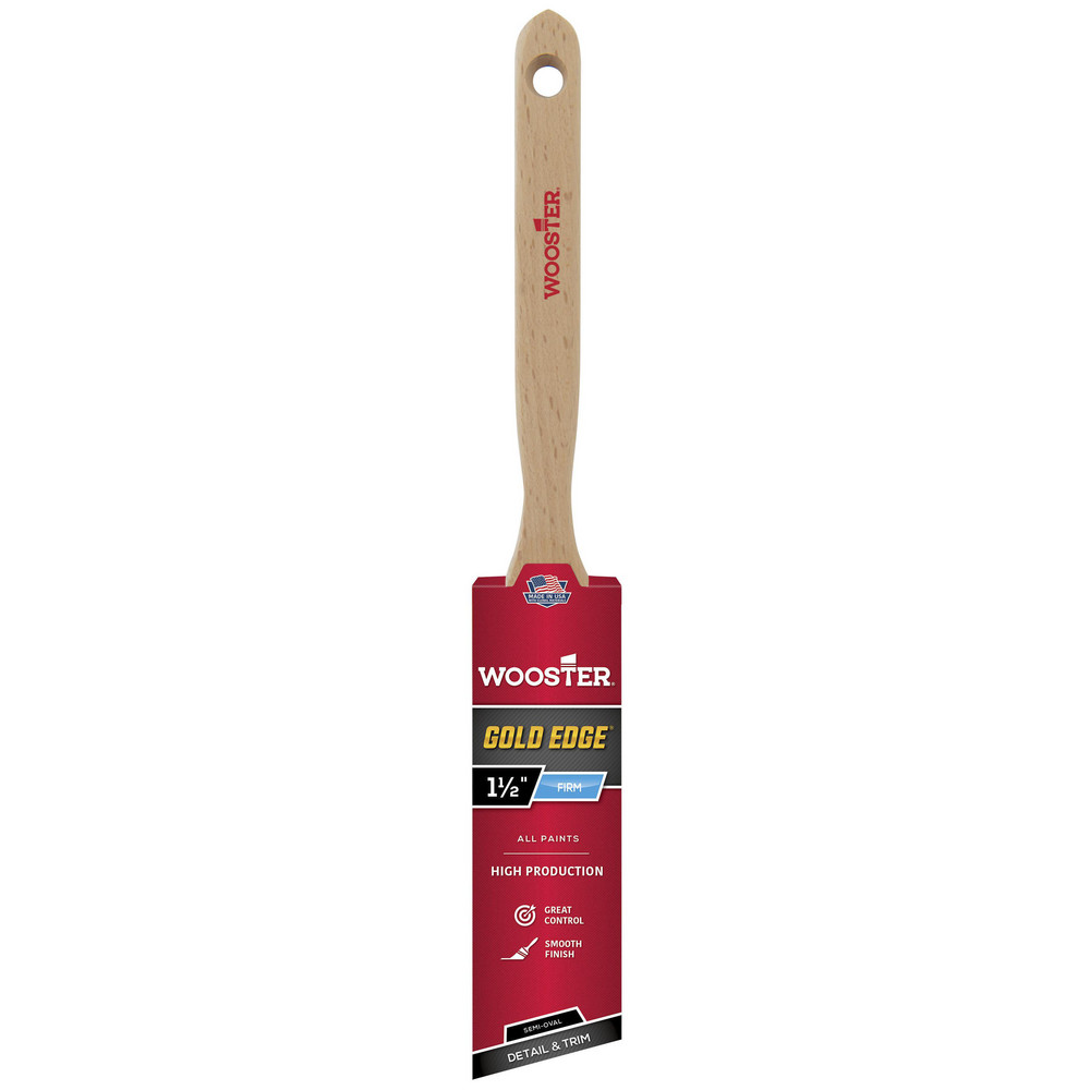 Wooster Brush - Paint Brush: 1-1/2" Wide, Polyester, Synthetic Bristle ...