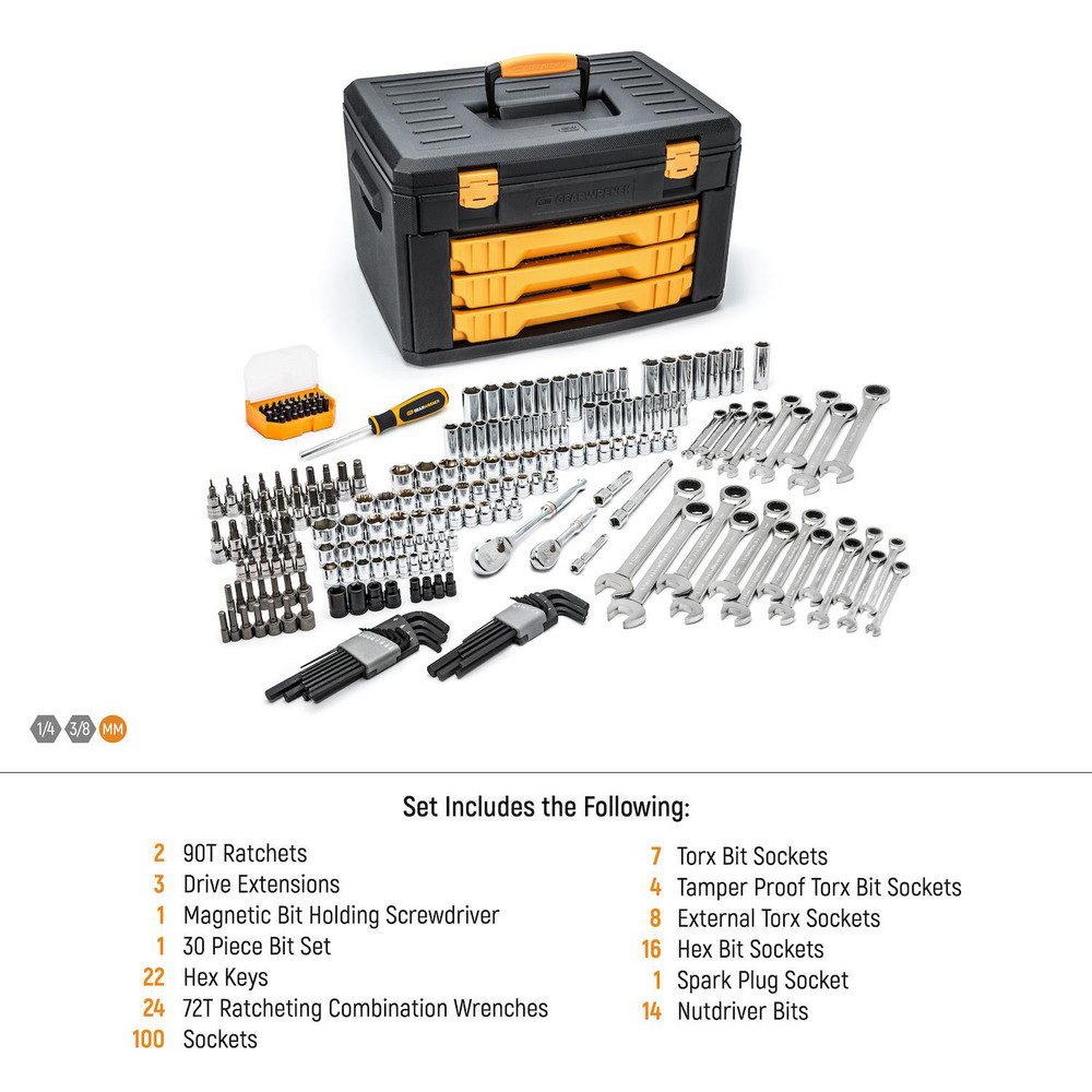 GEARWRENCH - Mechanic's Tool Set: 232 Pc | MSC Direct