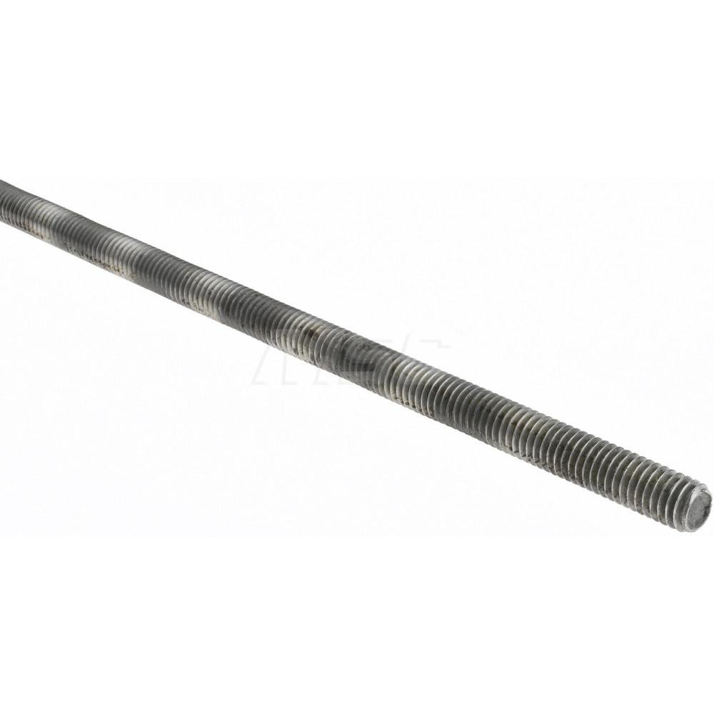 Made in USA - General-Purpose Threaded Rod: 1/2-13, Steel, Plain Finish ...