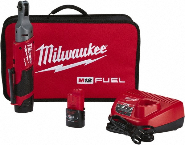 Milwaukee Tool - 1/4" Drive 12 Volt Pistol Grip Cordless Impact Wrench ...