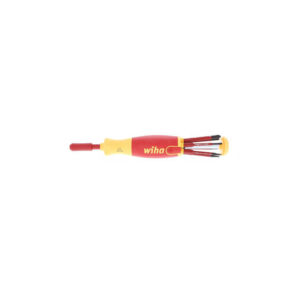 Wiha - Multi-Bit Screwdriver: 1 Screwdriver, 6 Tips | MSC Direct