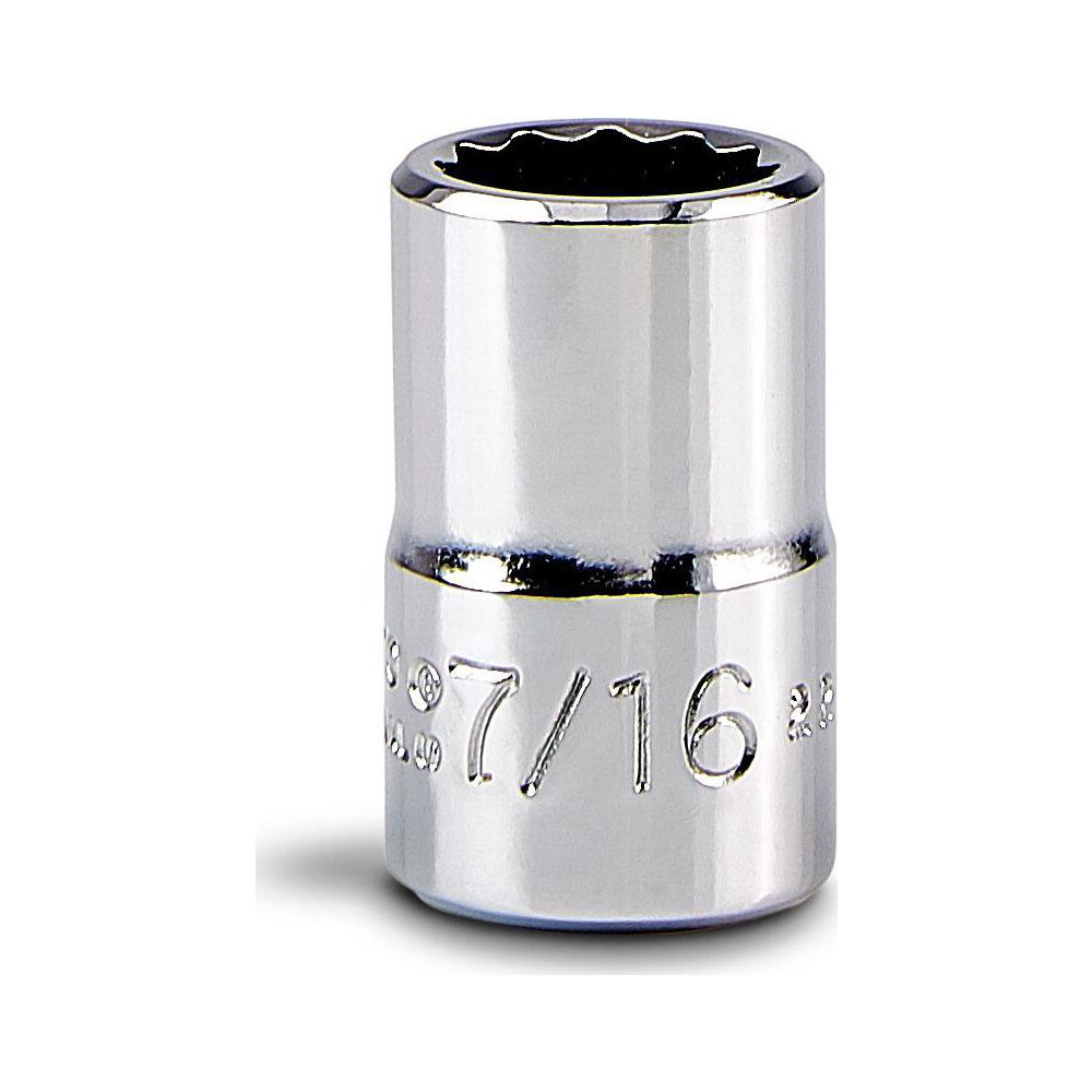 Proto - Deep Hand Socket: 3/8" Drive, 7/16" Socket, 12-Point | MSC Direct