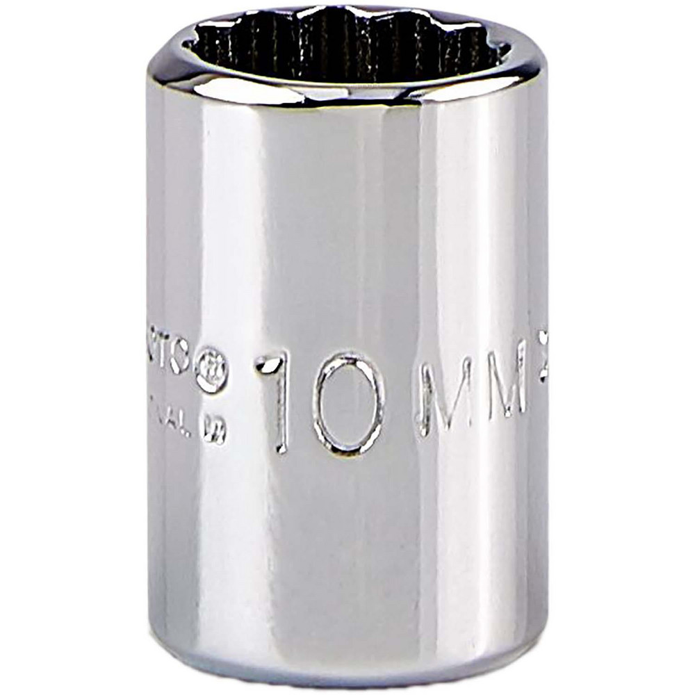 Proto - Standard Hand Socket: 1/4" Drive, 10.00 mm Socket, 12-Point ...