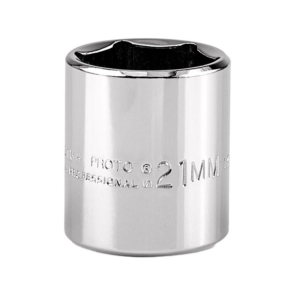 Proto - Standard Hand Socket: 3/8" Drive, 21.00 mm Socket, 6-Point ...
