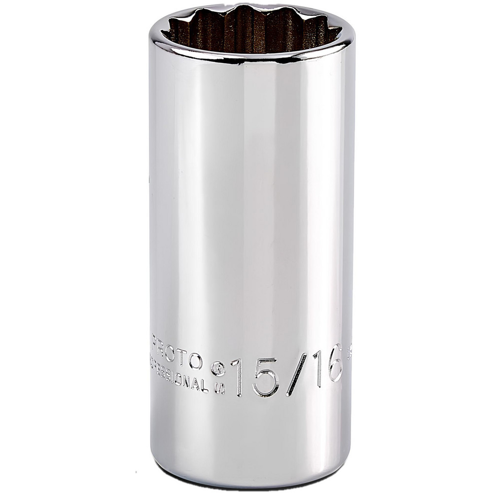 Proto - Deep Hand Socket: 3/8" Drive, 15/16" Socket, 12-Point | MSC Direct
