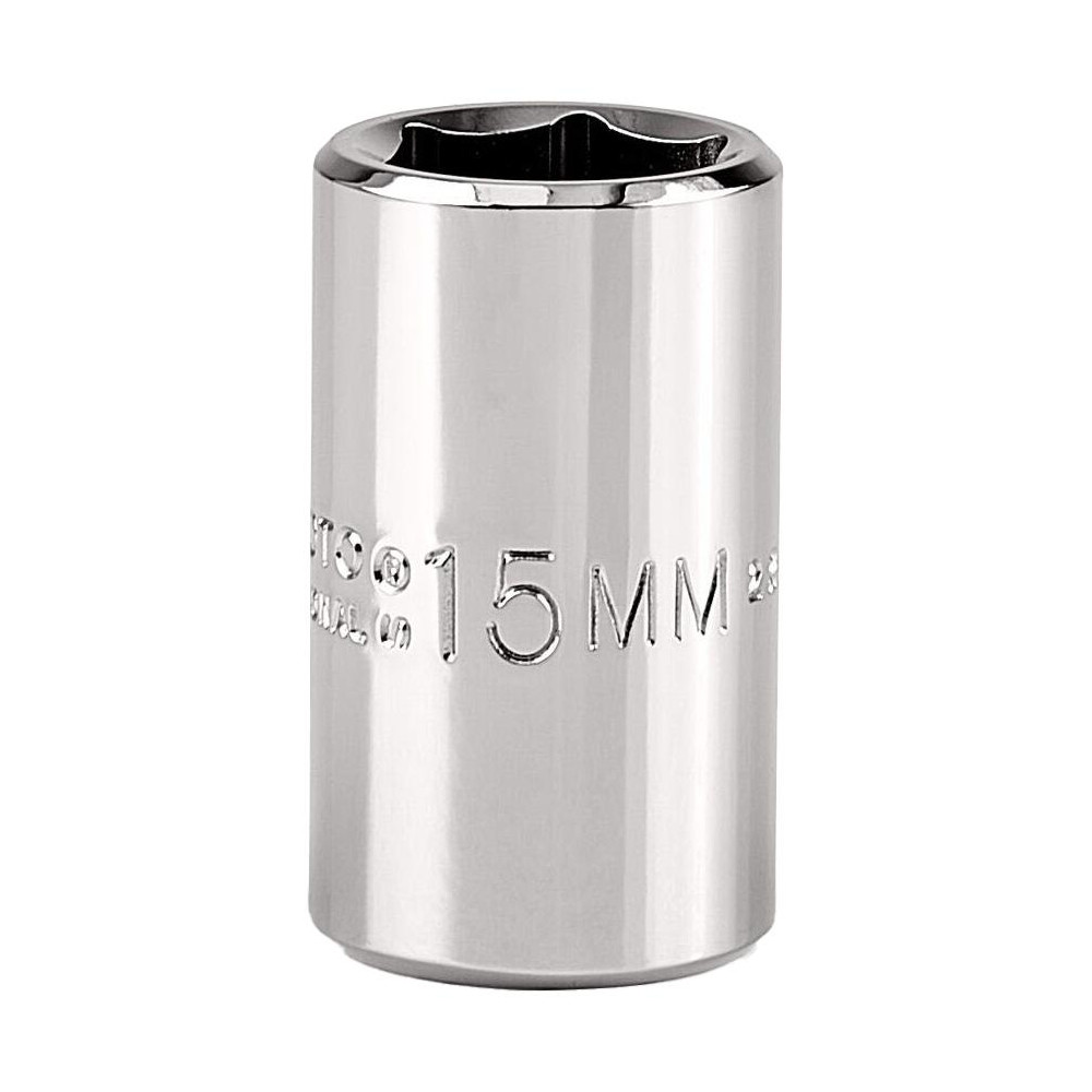 Proto - Standard Hand Socket: 1/2" Drive, 15.00 mm Socket, 6-Point ...