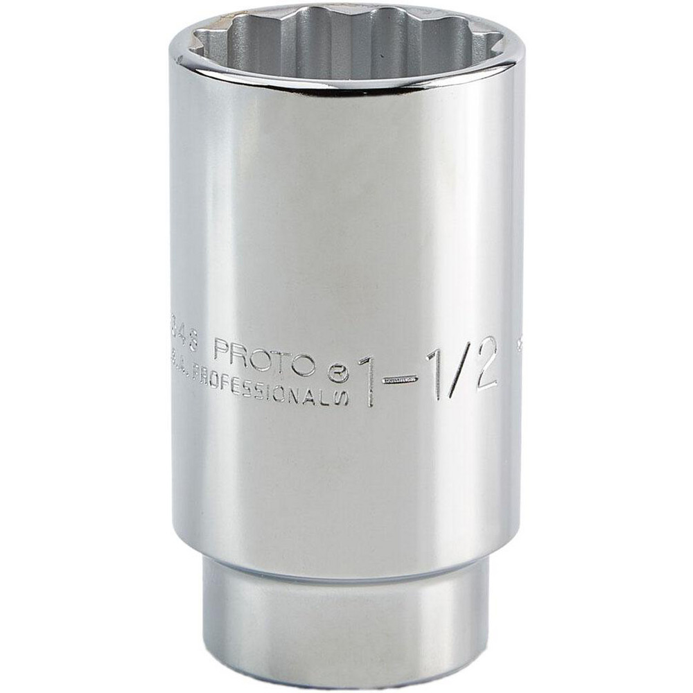 Proto - Deep Well Hand Socket: 1/2" Drive, 1-1/2" Socket, 12-Point ...