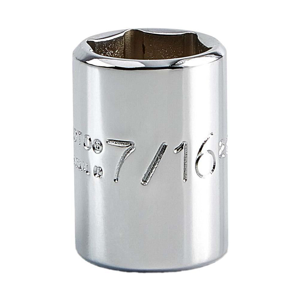 Proto - Standard Hand Socket: 1/4" Drive, 7/16" Socket, 6-Point | MSC ...