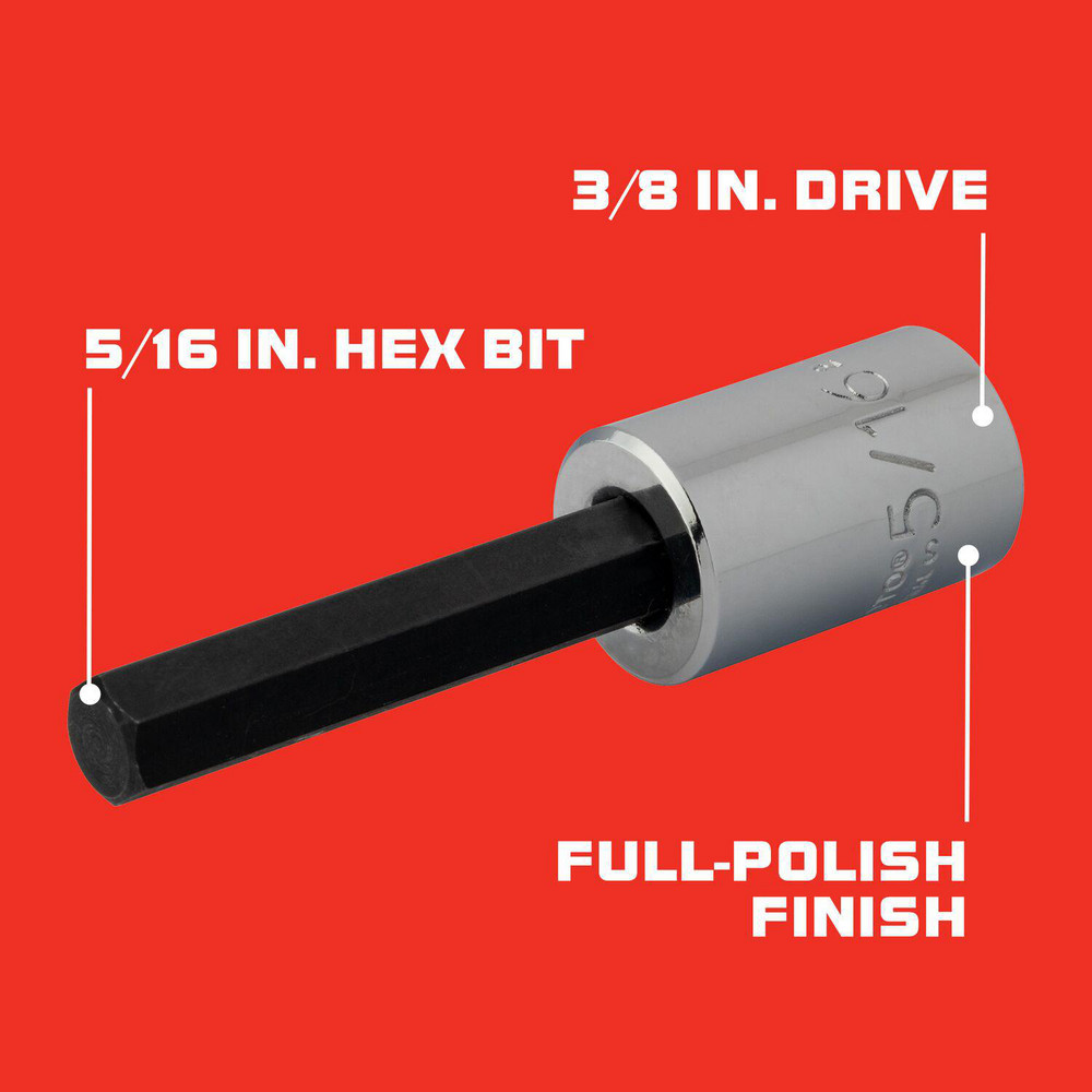 Proto - Hand Hex Bit Socket: 3/8" Drive, 5/16" Hex | MSC Direct