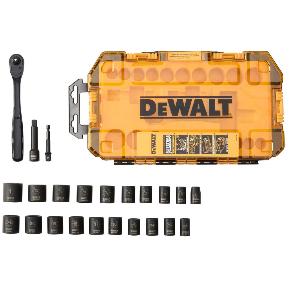 DeWALT - Socket Set: Impact, 3/8" Drive | MSC Direct