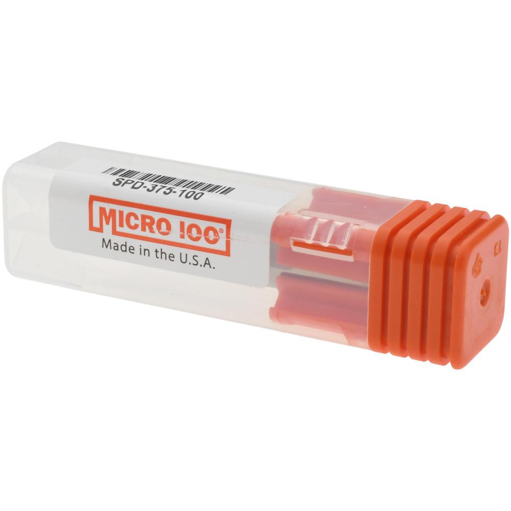 Micro 100 - Spotting Drill: 3/8" Dia, 100 deg, 2-1/2" OAL, Solid ...